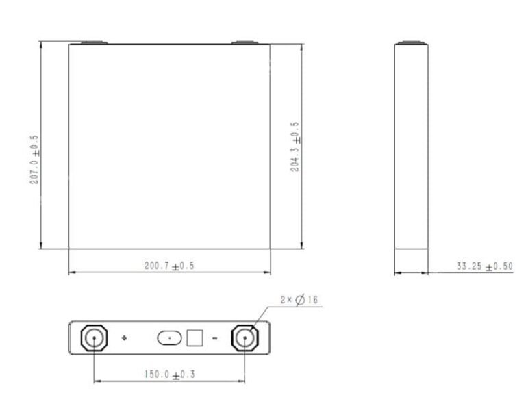 EVE LF150 3.2v 150Ah LiFePO4 battery cell