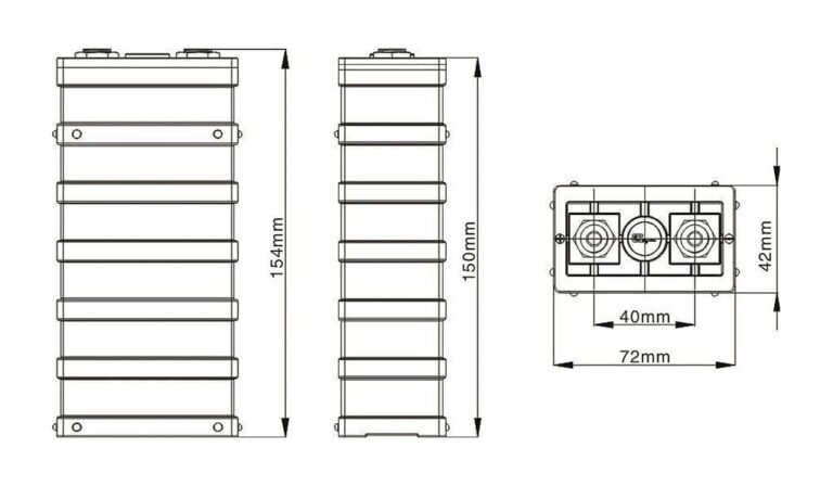 GBS LFP 20Ah 3.2v Lithium LiFePO4 Battery Prismatic Cell - NBCELLENERGY